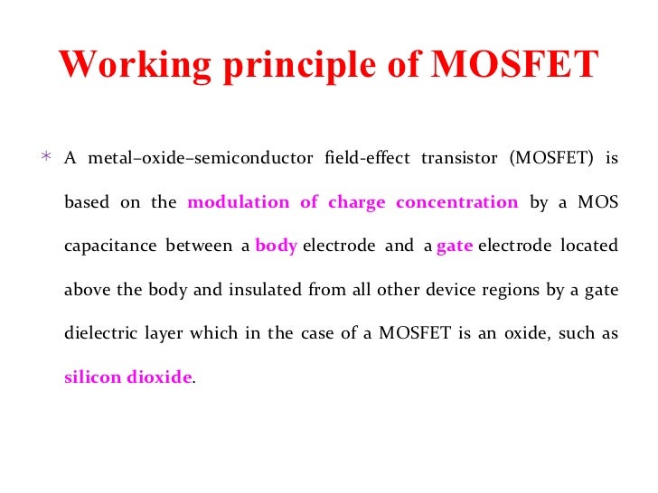 What Is The Mosfet Basics And Working Principle Theory