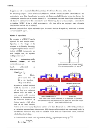 Mosfet | PDF