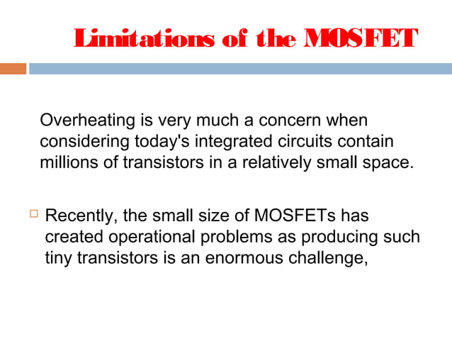 Mosfet | PPT | Physics | Science