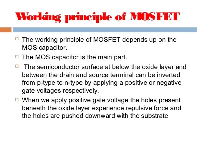 What Is The Mosfet Basics And Working Principle Theory