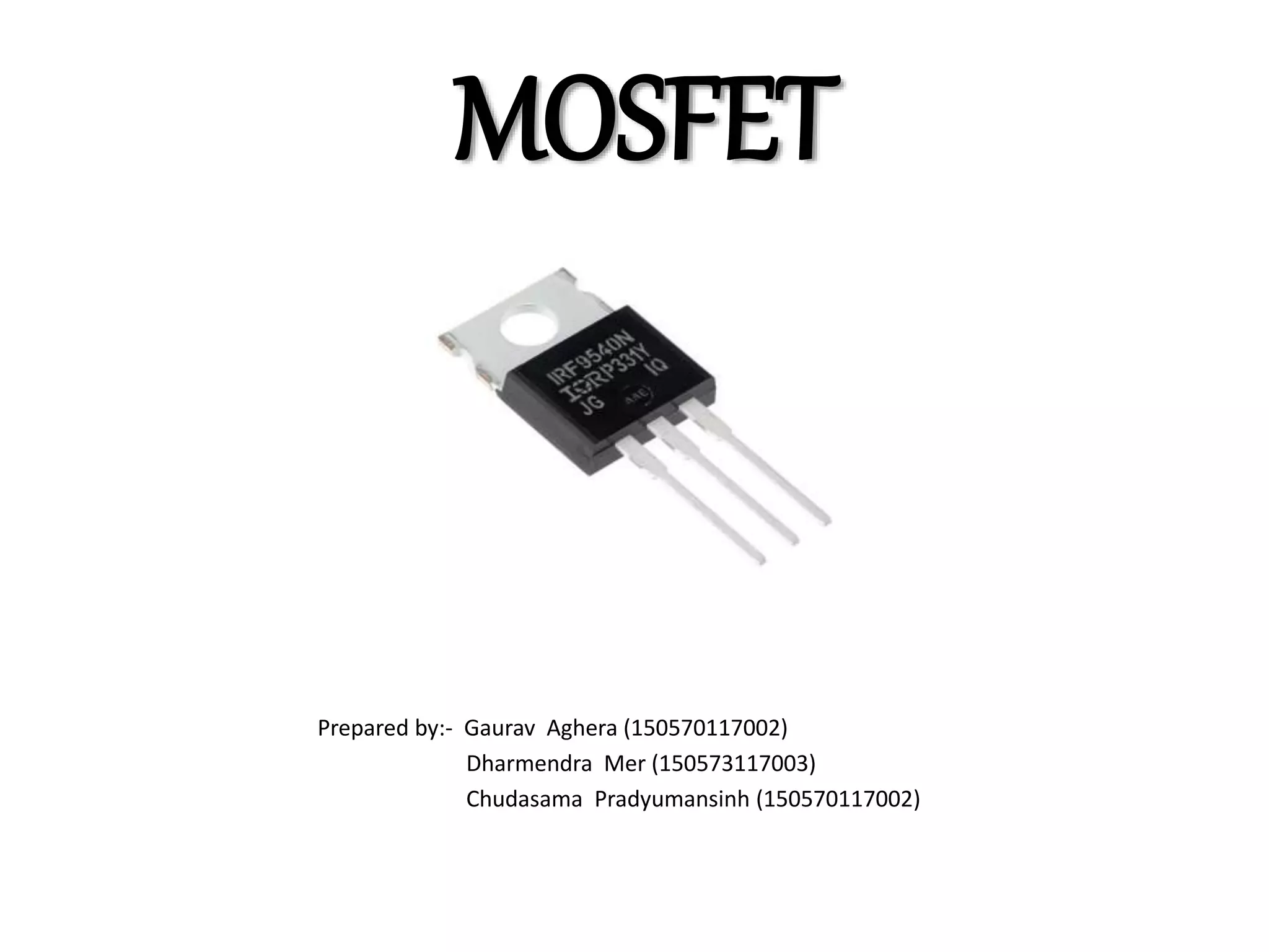 Mosfet | PPT