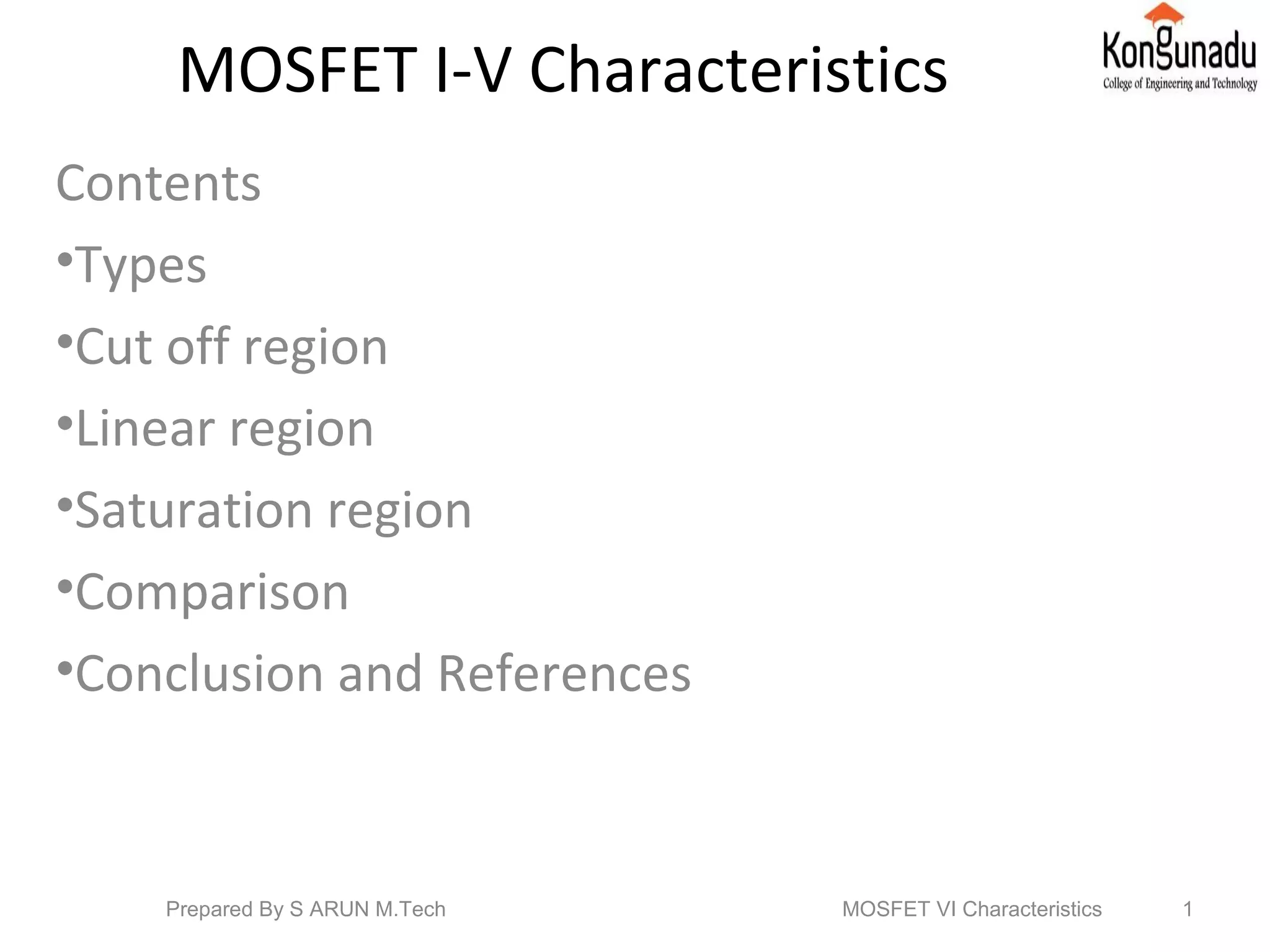 Mosfet | PPT