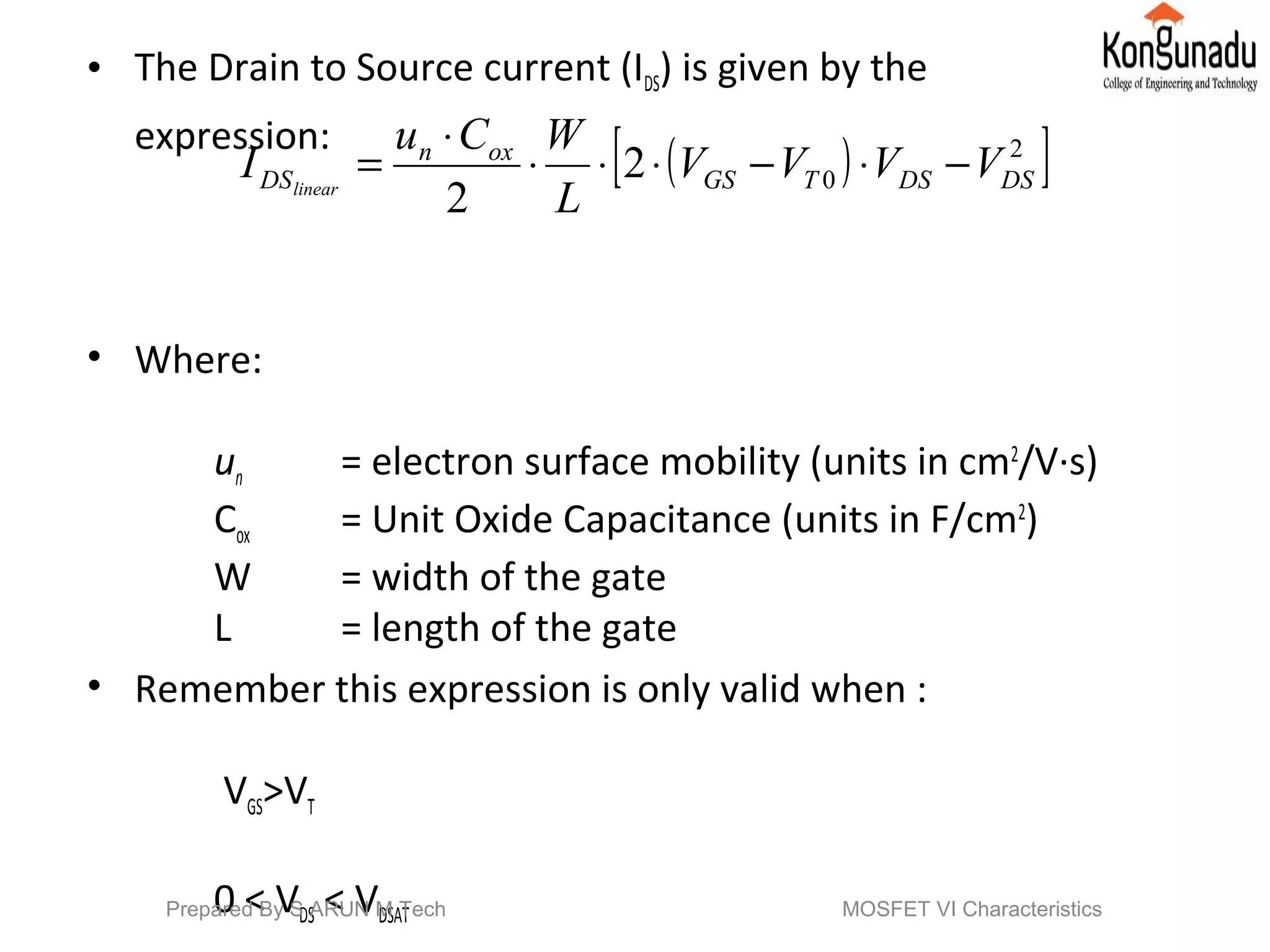 Mosfet | PPT