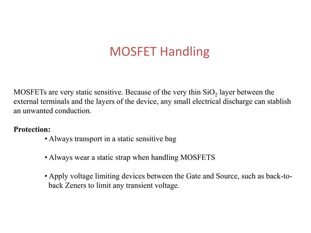 Mosfet | PPT | Physics | Science