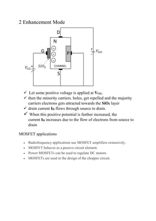 MOSFET.docx power electronics | PDF