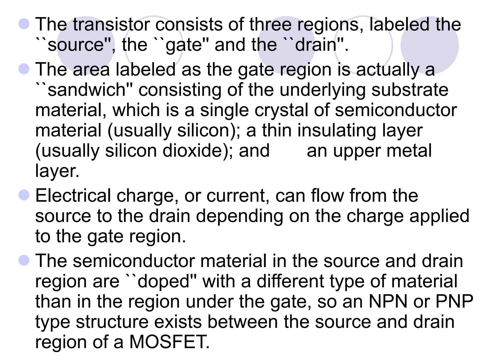 MOMOSFET stands for metal-oxide-semiconductor field-effect transistor ...