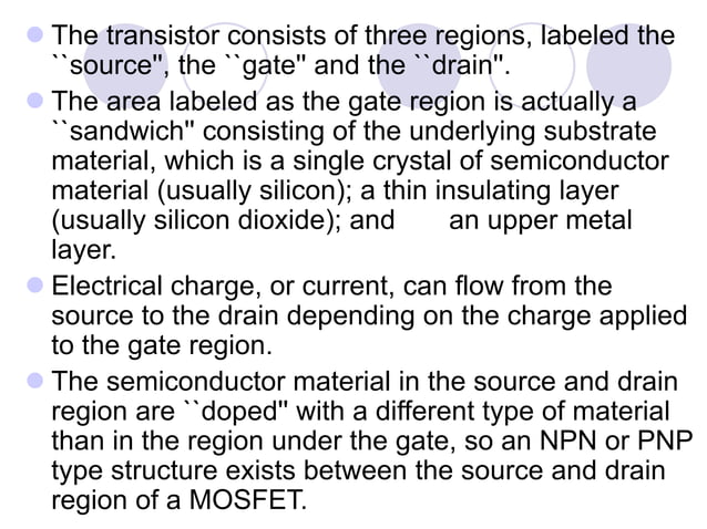 MOMOSFET stands for metal-oxide-semiconductor field-effect transistor. It is a field-effect ...