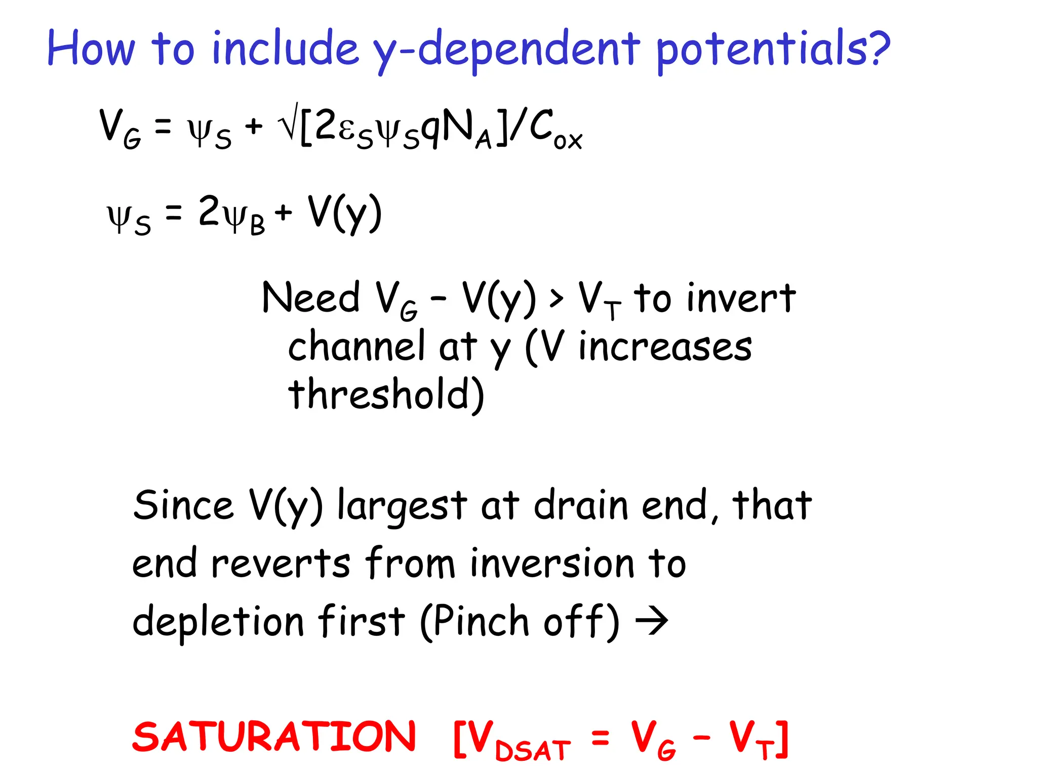 MOSFET IV characteristics and its operations | PPT
