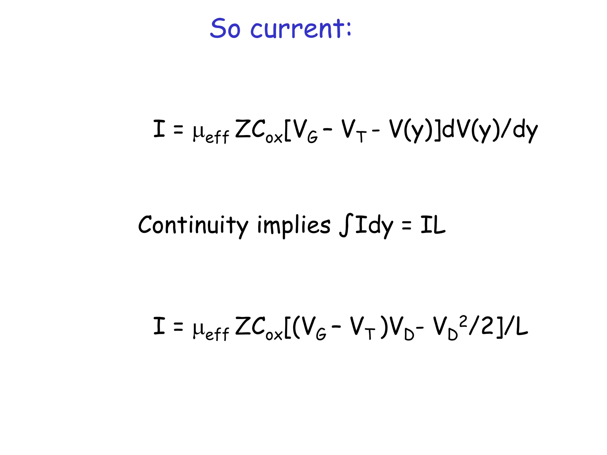 MOSFET IV characteristics and its operations | PPT