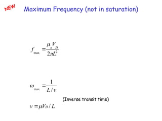 MOSFET WORKING PRINCIPLE and GRAPH EXPLANATIONS | PPT