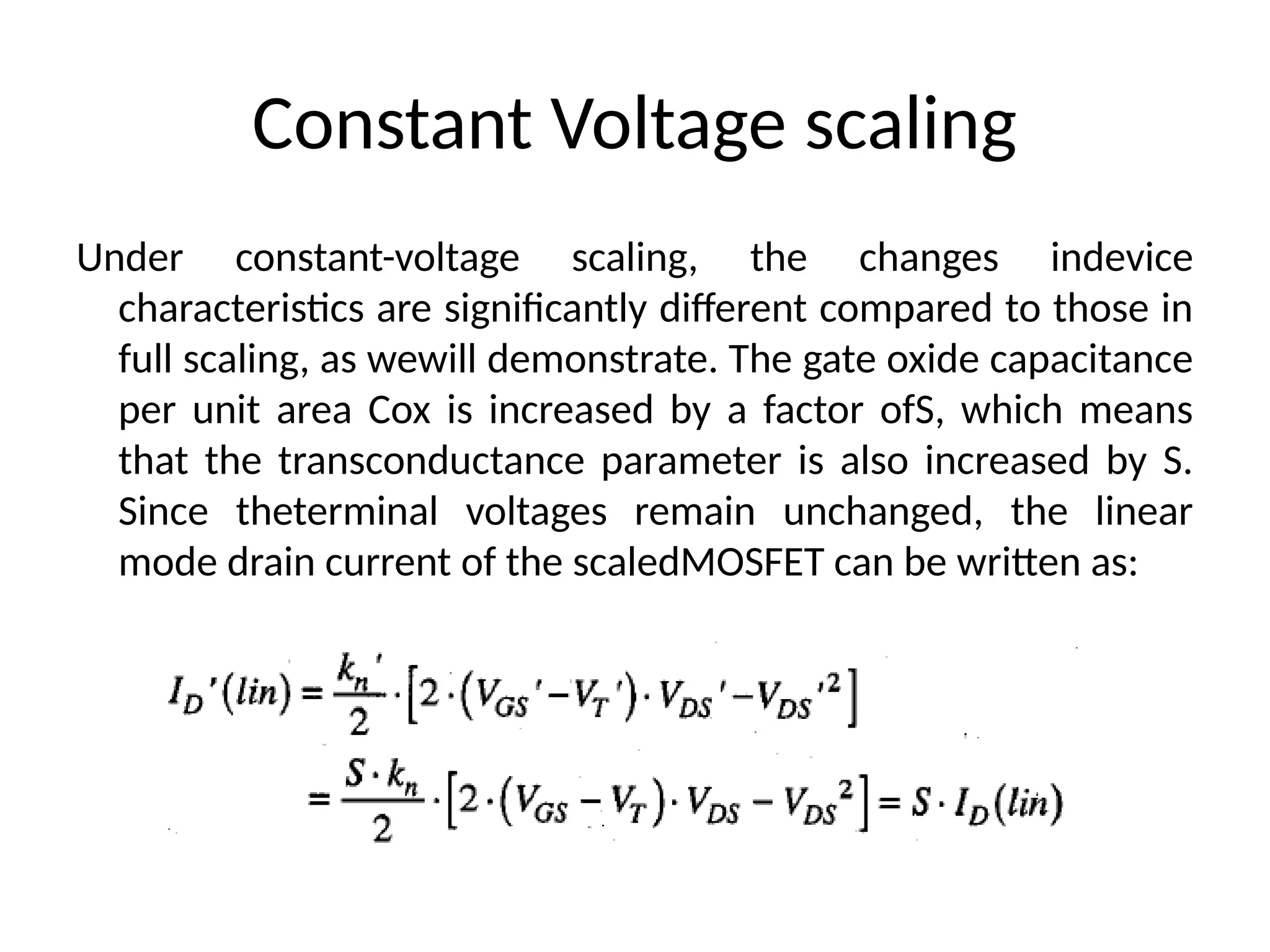 mosfet-scaling fcatores and limitations.pptx