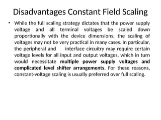 mosfet-scaling fcatores and limitations.pptx