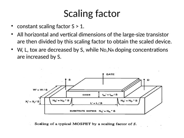 mosfet-scaling fcatores and limitations.pptx