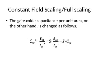 mosfet-scaling fcatores and limitations.pptx