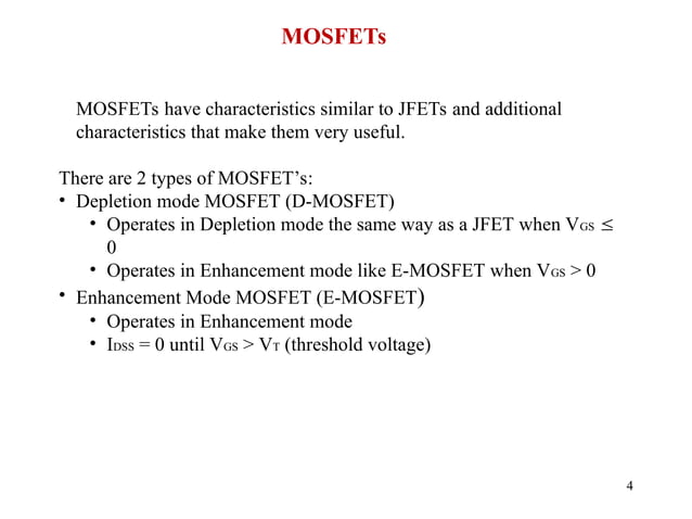 Metal oxide semiconductor field effect transistor ppt | PPT