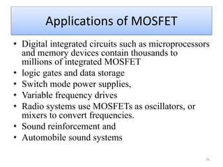 About MOSFET | PPTX