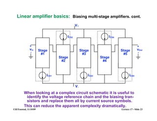 Fundamentals of Linear Amplifiers and Transistor Biasing in ...