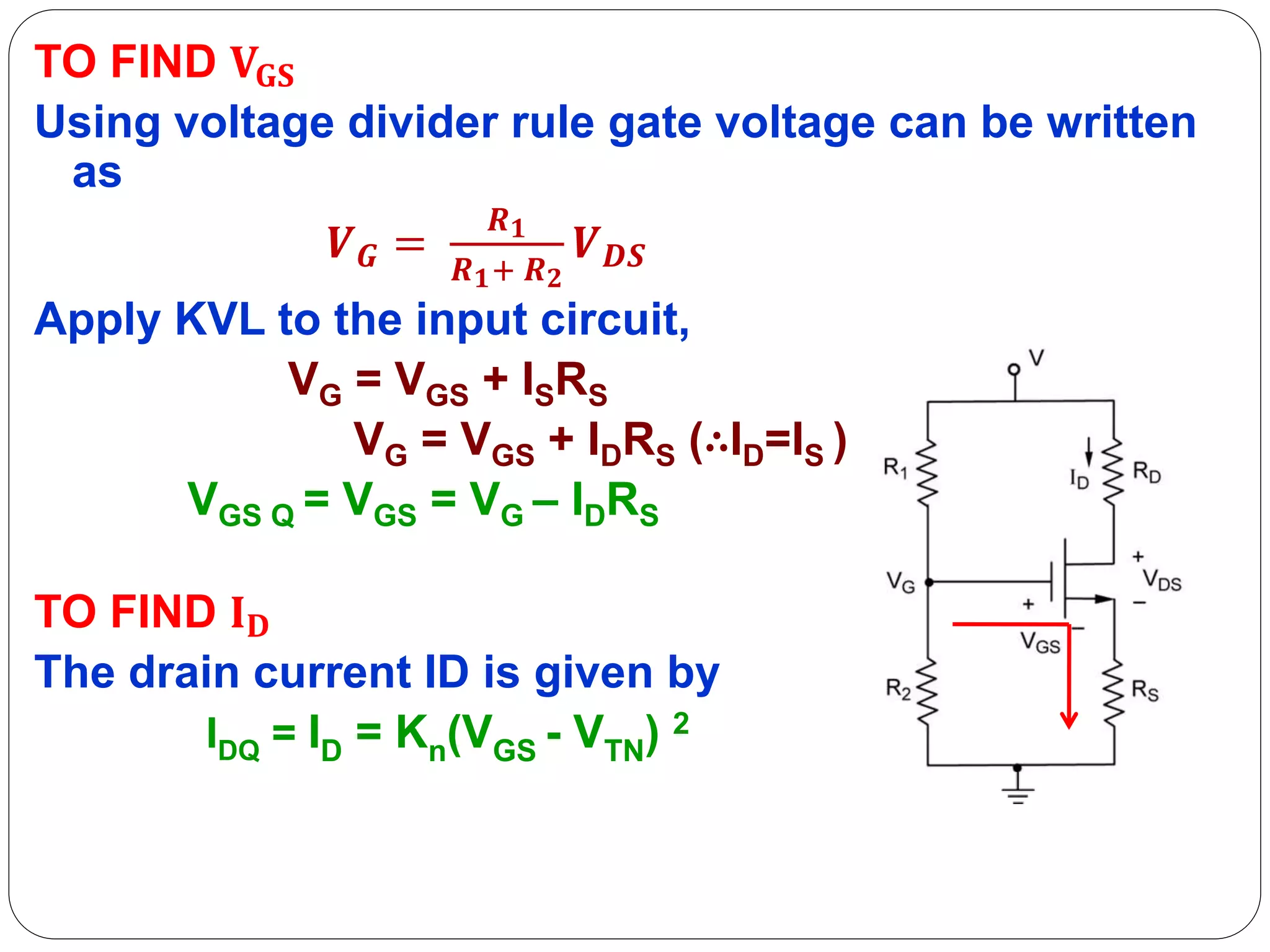 Mosfet baising | PPTX