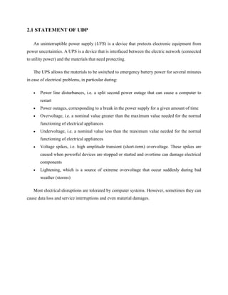 Mosfet based ups cum-eps | DOCX
