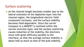 Short Channel Effect In MOSFET | PPTX