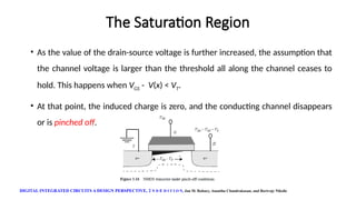MOSFET CURRENT DERIVATION IN LINEAR AND SATURATION | PPTX