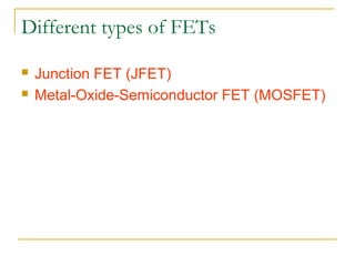 MOSFET Discription Presentation | PPT