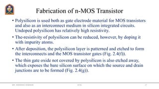 MOSFET fabrication 12 | PPTX