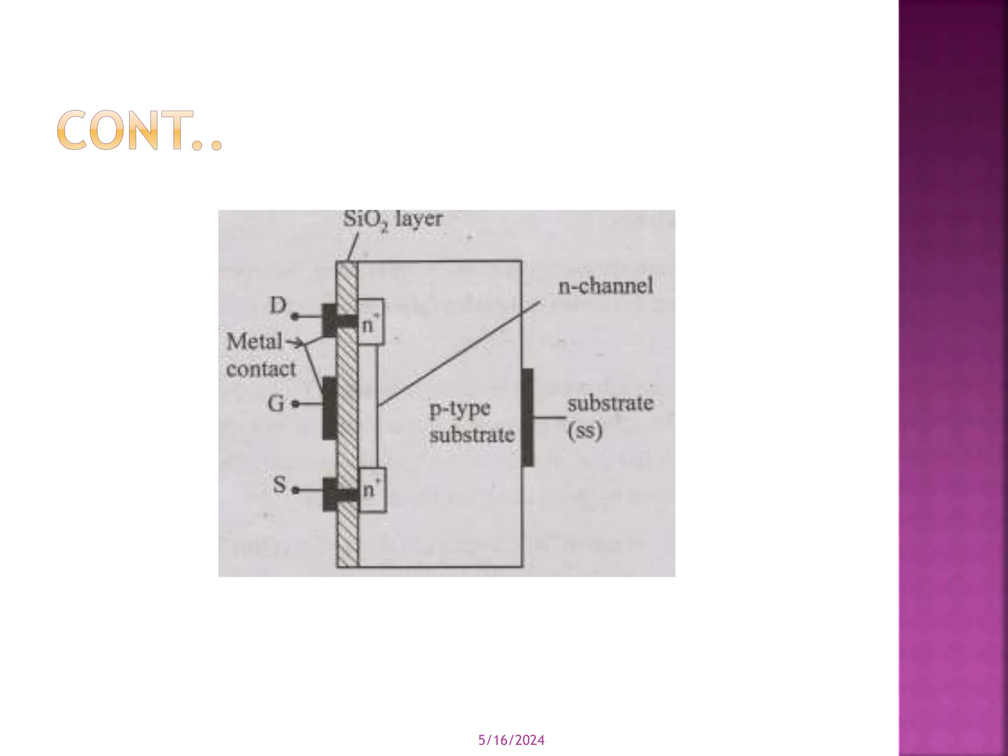 MOSFET OPERATIONS and its types Enhancement and Depletion types | PPTX