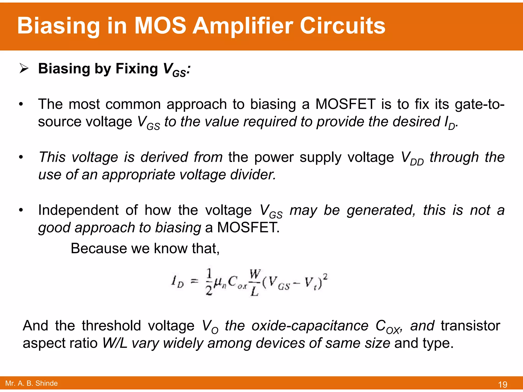 MOSFETs | PPSX