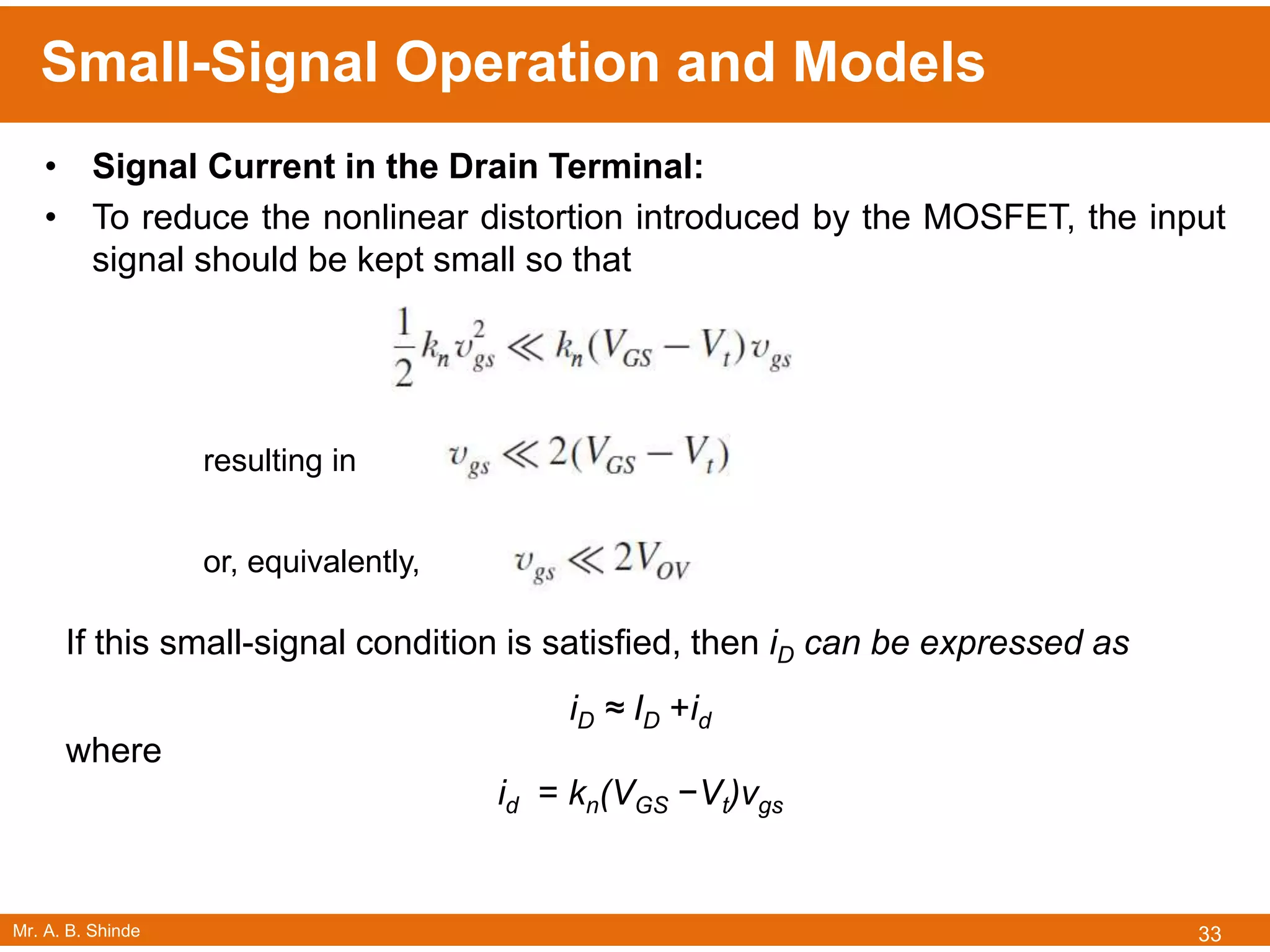 MOSFETs | PPSX