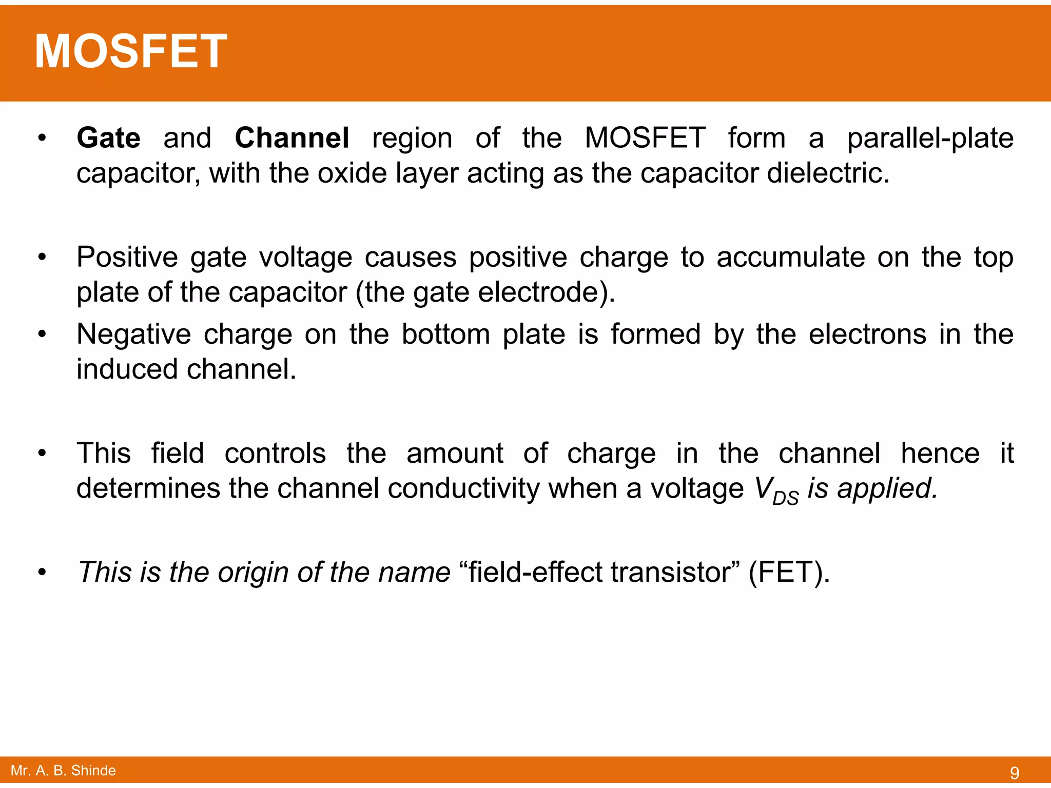 MOSFETs | PPSX