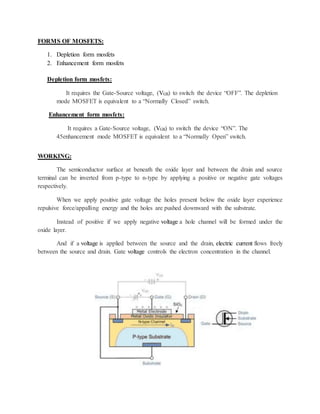 Mosfets assignment | DOCX