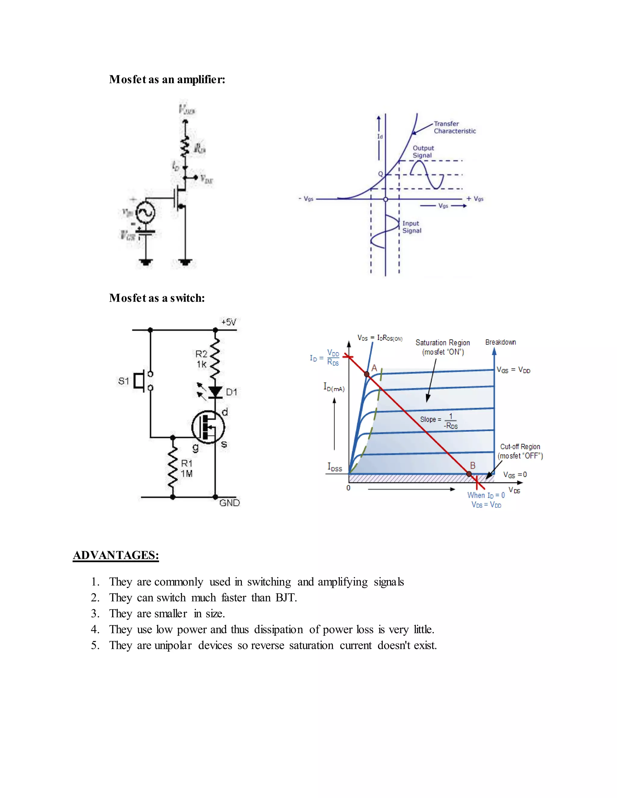 Mosfets | DOCX | Consumer Electronics | Technology & Computing