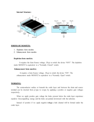 Mosfets | DOCX | Consumer Electronics | Technology & Computing