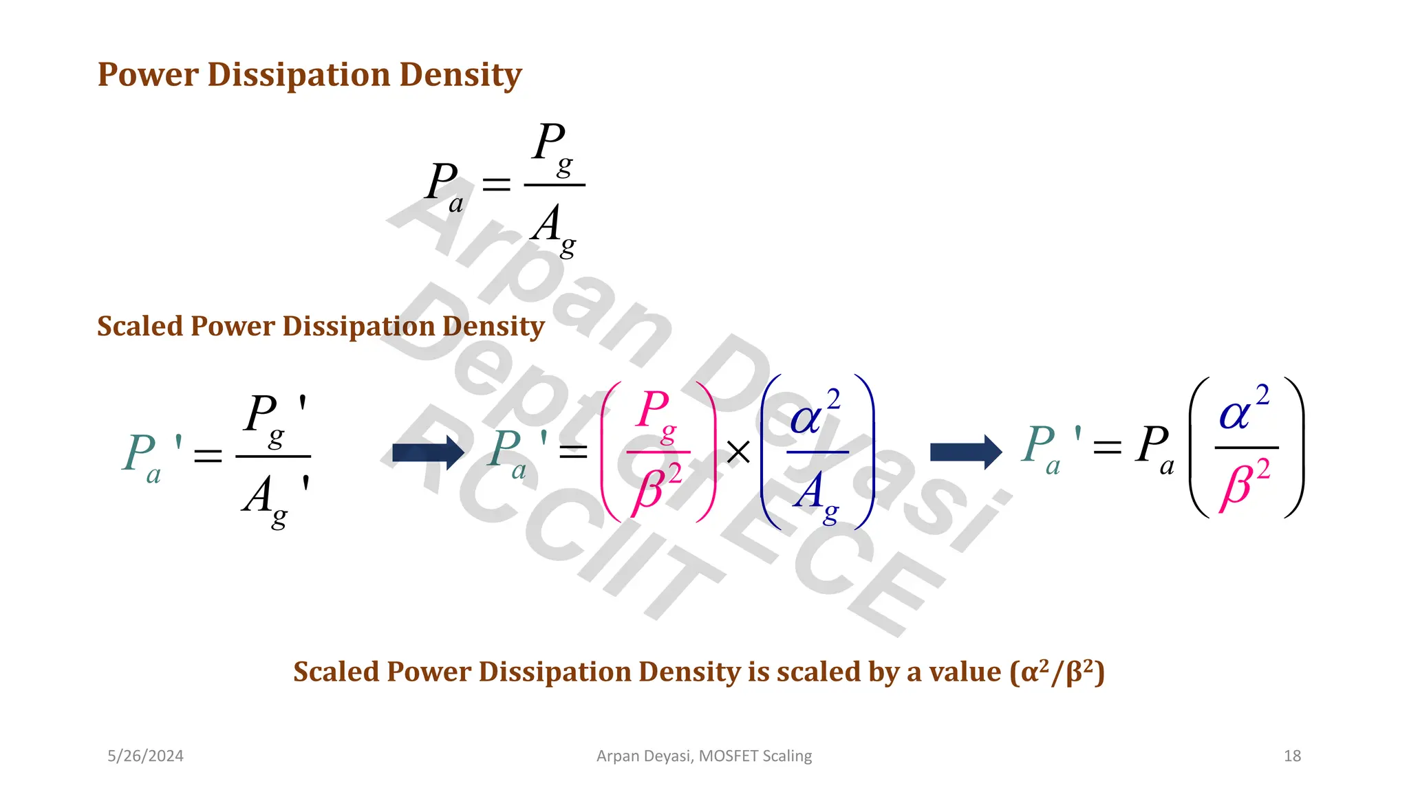 Scaling in conventional MOSFET for constant electric field and constant voltage | PDF