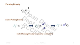 Scaling in conventional MOSFET for constant electric field and constant ...