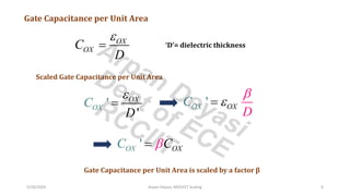 Scaling in conventional MOSFET for constant electric field and constant voltage | PDF