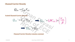 Scaling in conventional MOSFET for constant electric field and constant voltage | PDF
