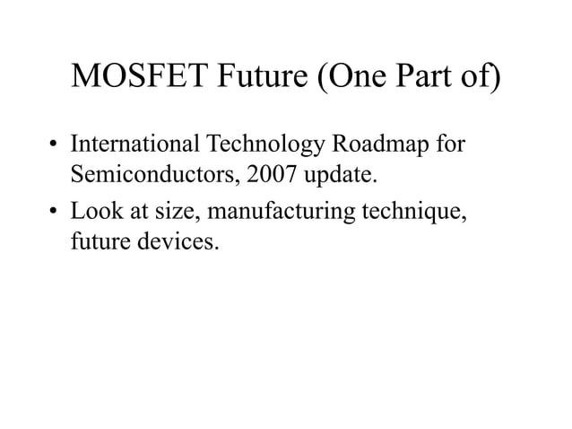 MOSFET_Scaling0803.ppt | Physics | Science