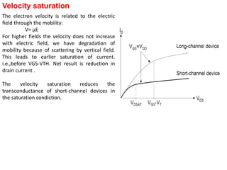 MOSFET and Short channel effects | PPTX