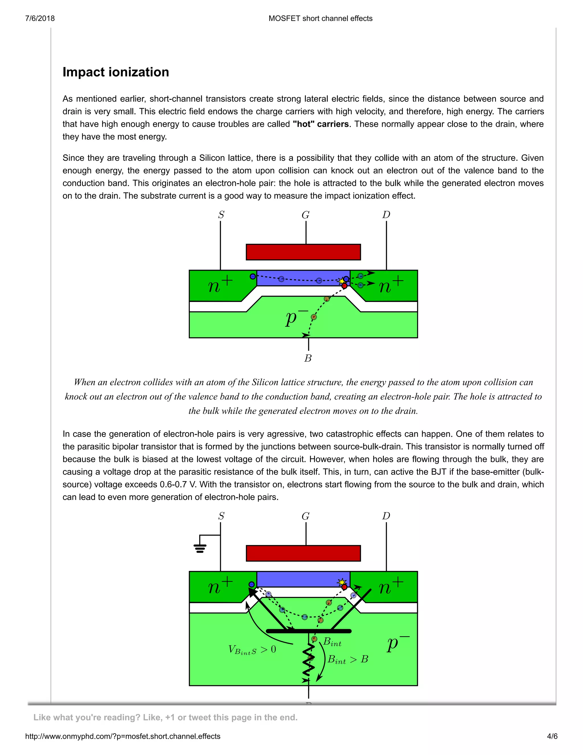 Mosfet short channel effects | PDF