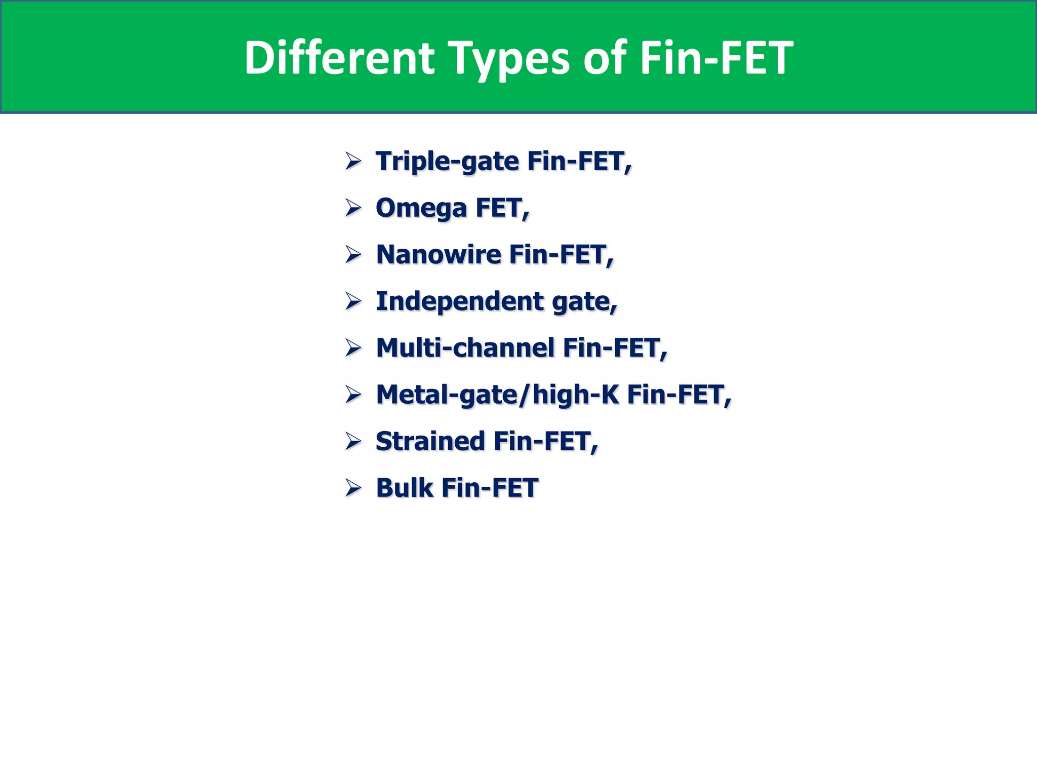 MOSFET, SOI-FET and FIN-FET-ABU SYED KUET | PPTX