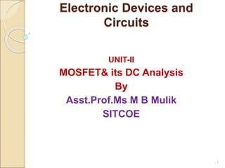 Mosfet unit 2 | PPT