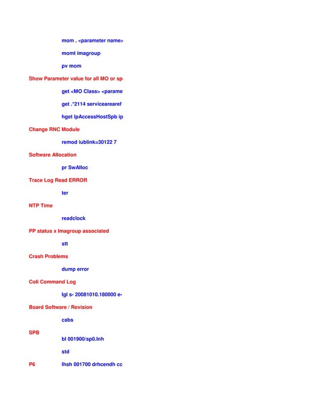 Useful Moshell Commands Pdf 