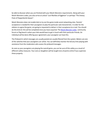 Moshi monsters codes | PDF