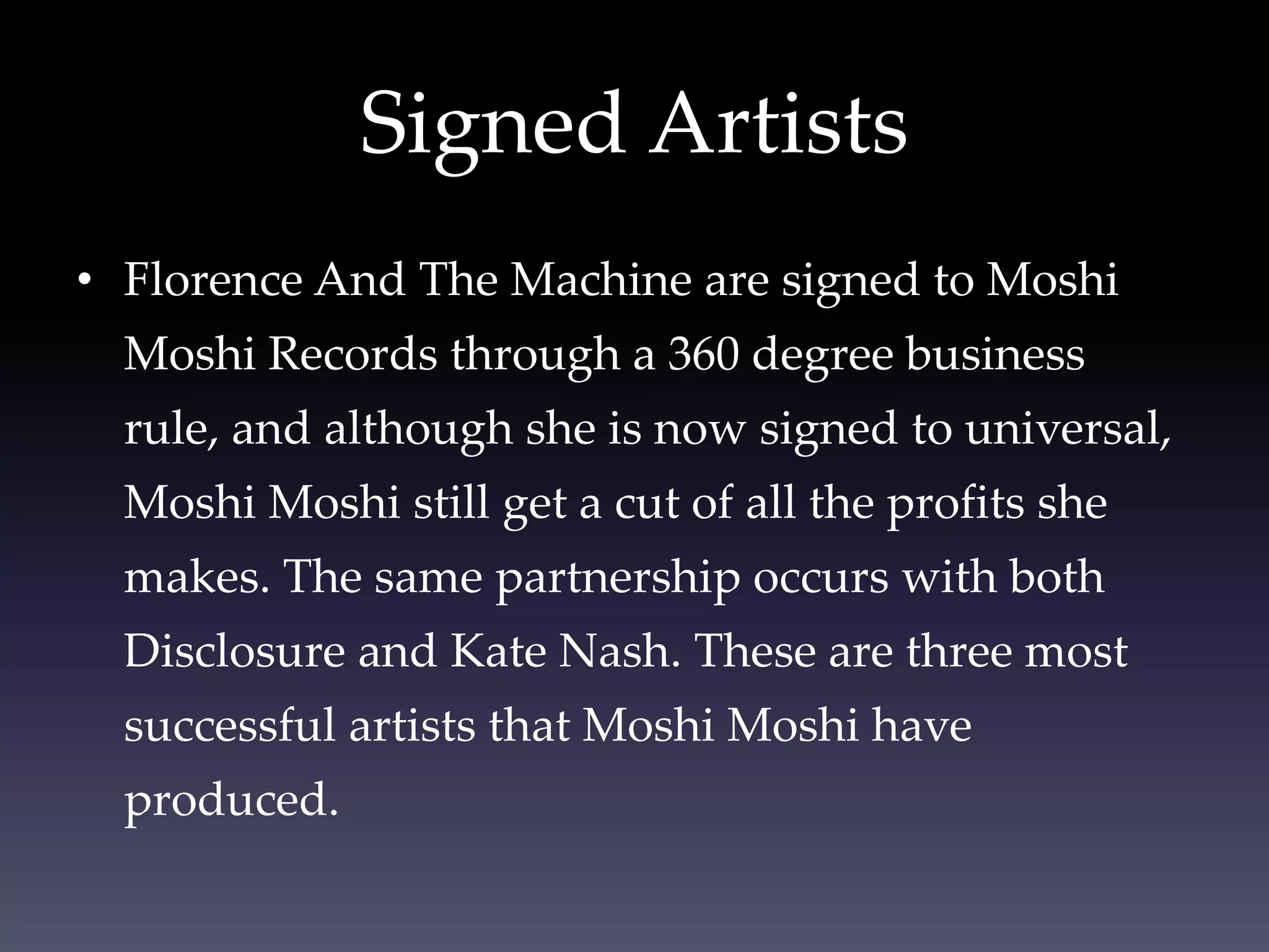 Moshi moshi Records | PPTX