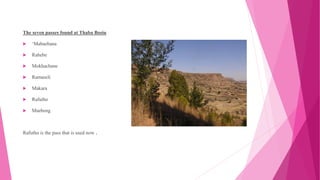 MOSHOESHOE AND MOHLOMI . BRIEF HISTORY OF MORENA MOSHOESHOE HOW HE GREW ...