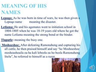 MOSHOESHOE.pptx | Hinduism | Religion & Spirituality