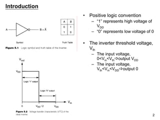 CMOS inverter static characteristics Class | PDF