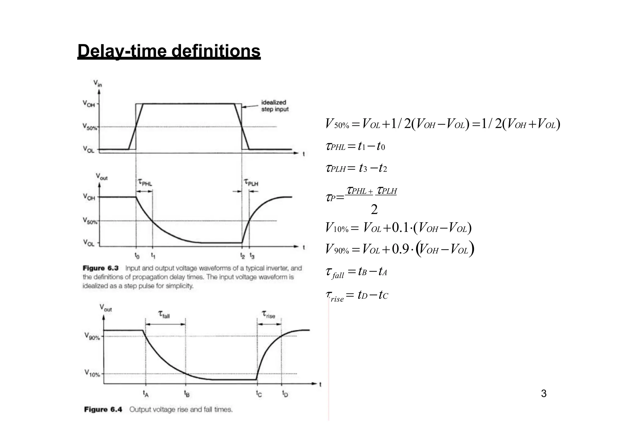 MOS Inverters Switching Characterstics and interconnect Effects ...